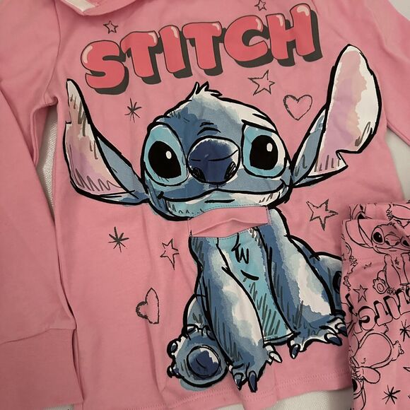 Disney | Pajamas | George At Asda Disney Stitch Pink Girls Pajamas Set ...
